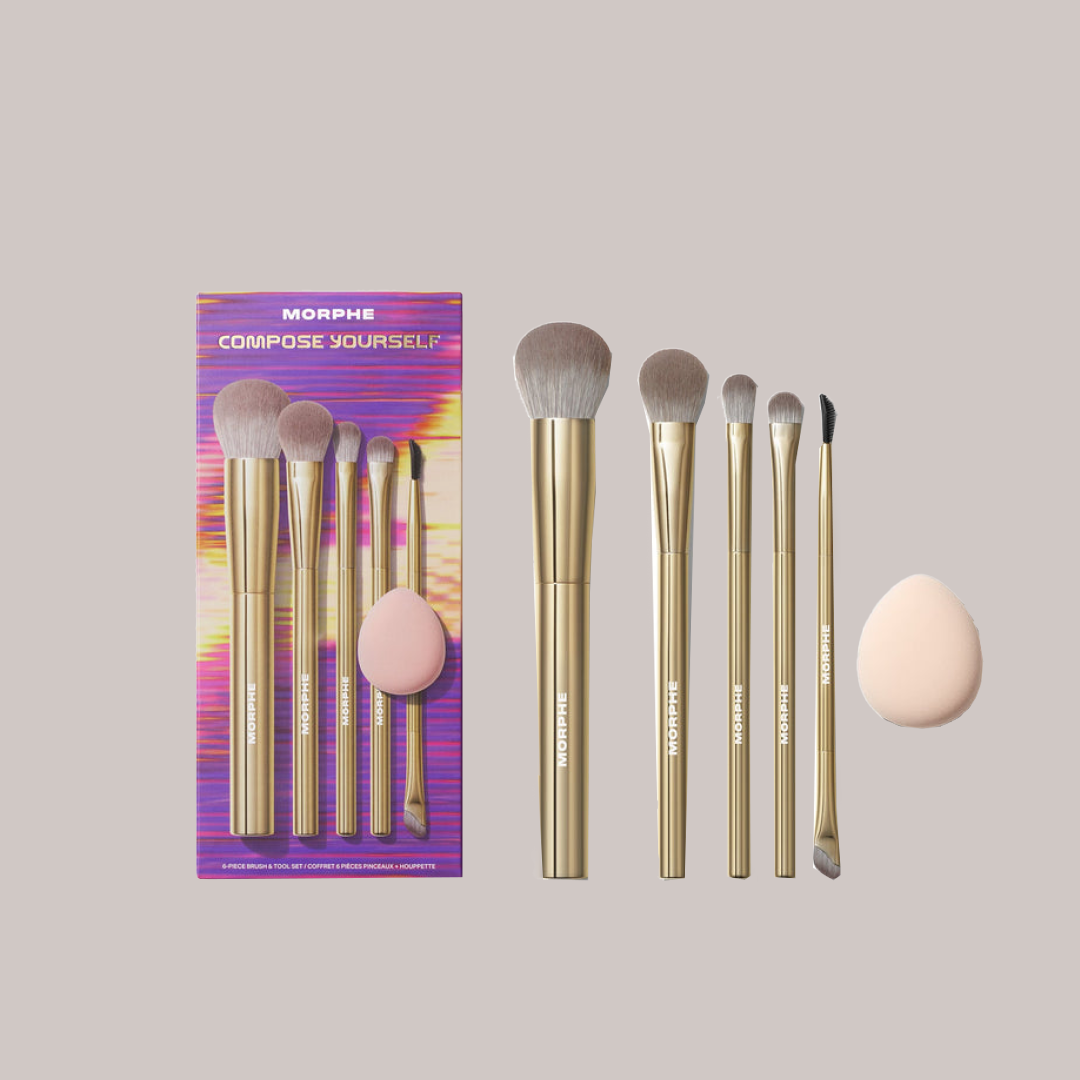 morphe - Compose Yourself 6-Piece Brush & Tool Set – BF Makeup